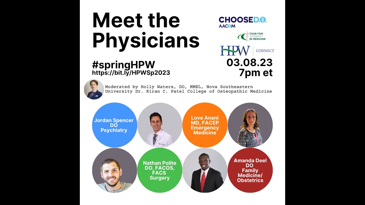 Meet the Physicians: an exploration of how to become a doctor, hosted by AACOM. - YouTube