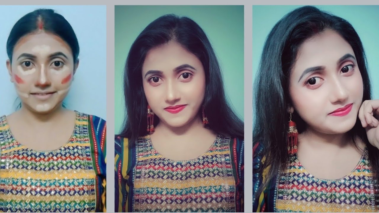 Simple day makeup tutorial || step by step self makeup tutorial for ...