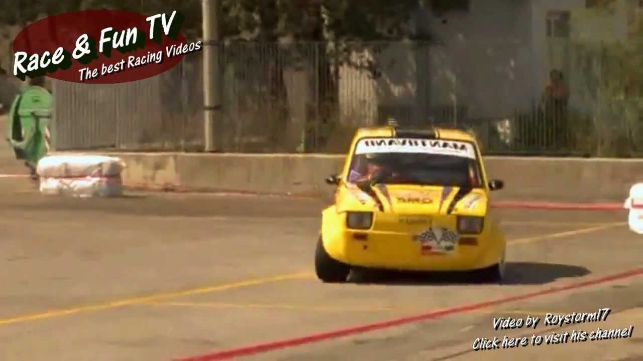 Fiat 128 Abarth Slalom Racing - YouTube