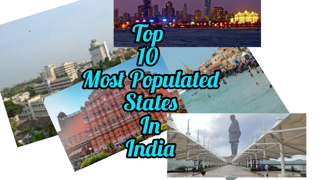 Top 10 Most Populated States| In India | Discover The World - YouTube