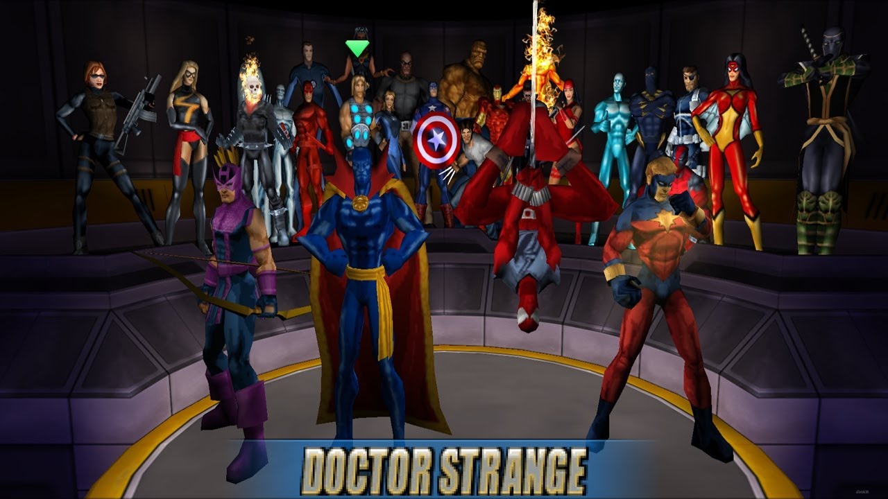 Marvel: Ultimate Alliance - All Characters and Costumes (PSP) - YouTube