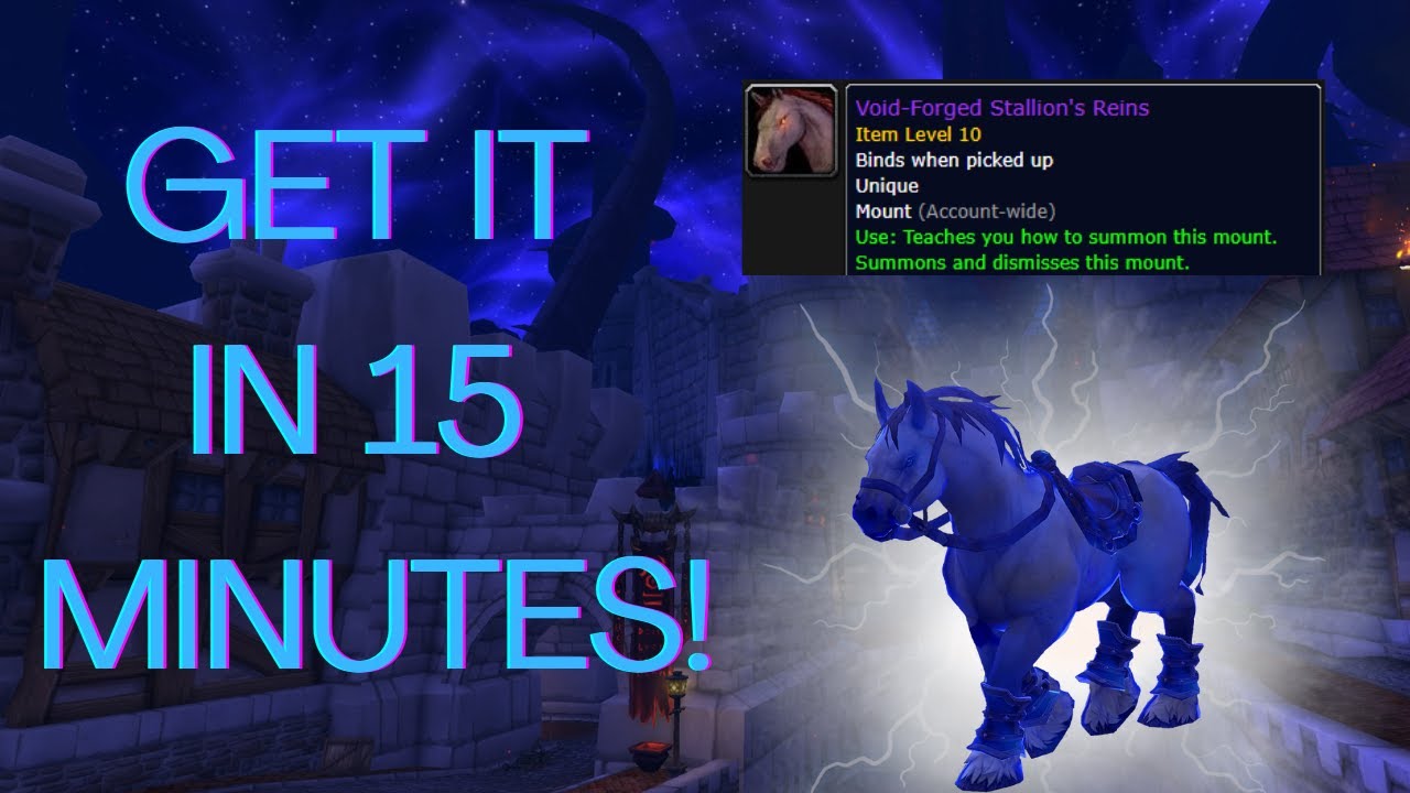 Void-Forged Stallion Mount | WoW Fast Guide (2025, War Within) - YouTube