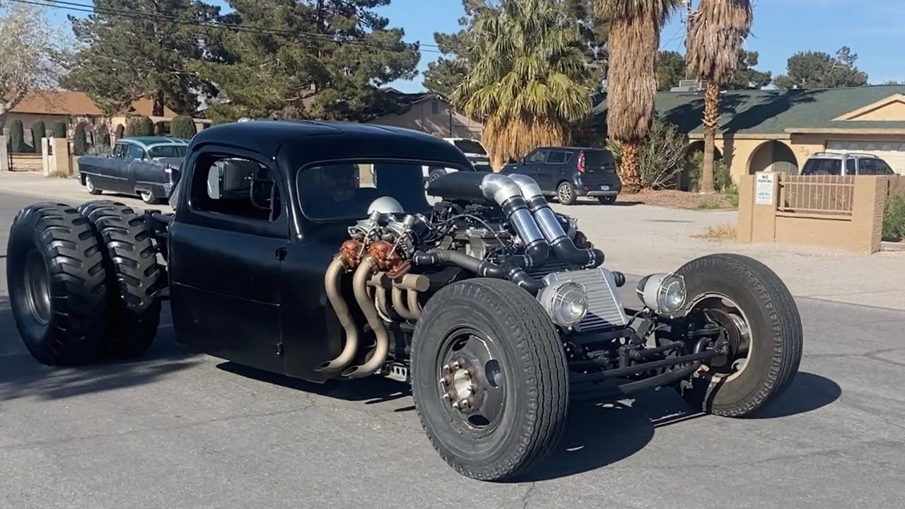 Rat rods, and cool classic muscle cars start to Rukkus at the hoedown ...