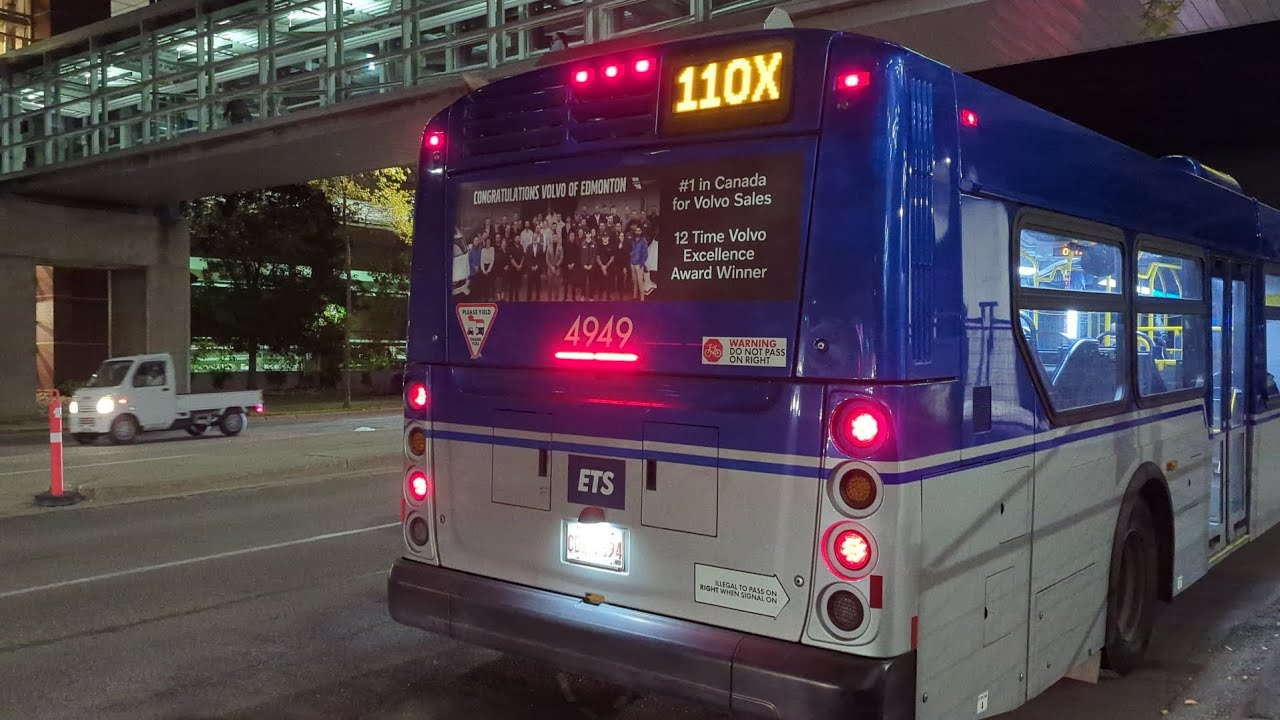 ETS Bus 2019/20 New Flyer XD60 #4949 On 110X Eaux Claires Express - YouTube