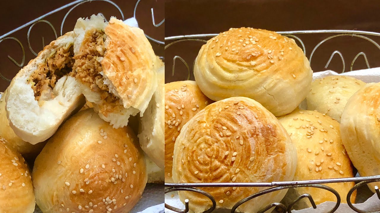 Chicken Buns Recipe Without Oven | Super soft hand kneading chicken bun ...