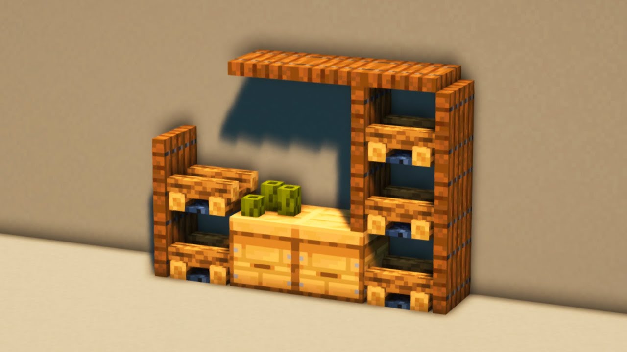 Shelf Decoration In Minecraft - YouTube