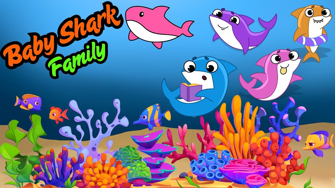 Baby shark family | Baby shark Baby Shark where are you? | Fun kids ...
