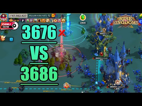 3676 VS 3686 in 5 lvl pass KVK 2 ! who is win ?  DAY 2  - Rise of Kingdoms