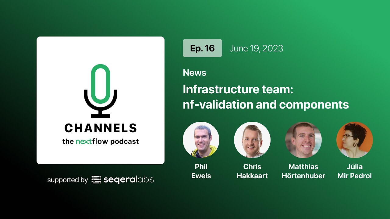 Episode 16: Infrastructure team: nf-validation and nf-core components - YouTube