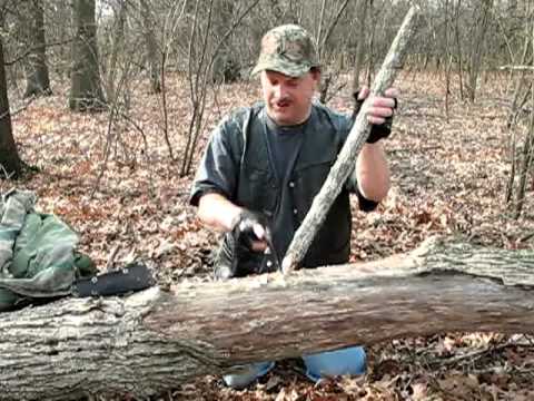How to Make a Tent Stake using a SOG Tactical Tomahawk - YouTube