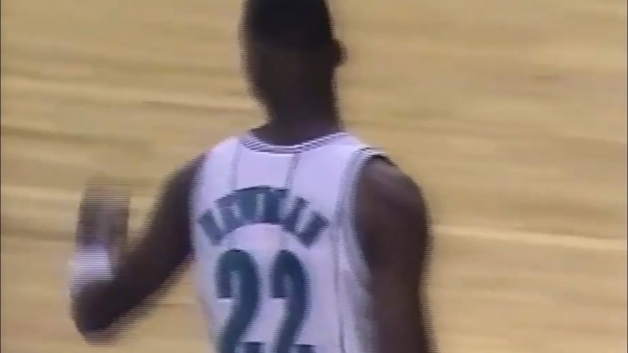 Johnny Newman Hornets 24pts (11/14 FG) vs Bullets (1993) - YouTube