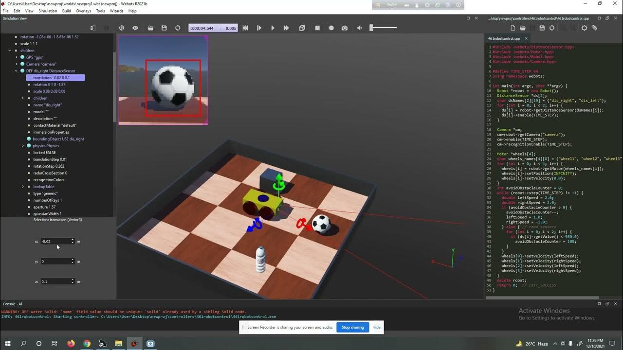 Object Detection Robot Simulation || Webot || CSE 461 Project|| Brac Univerity - YouTube