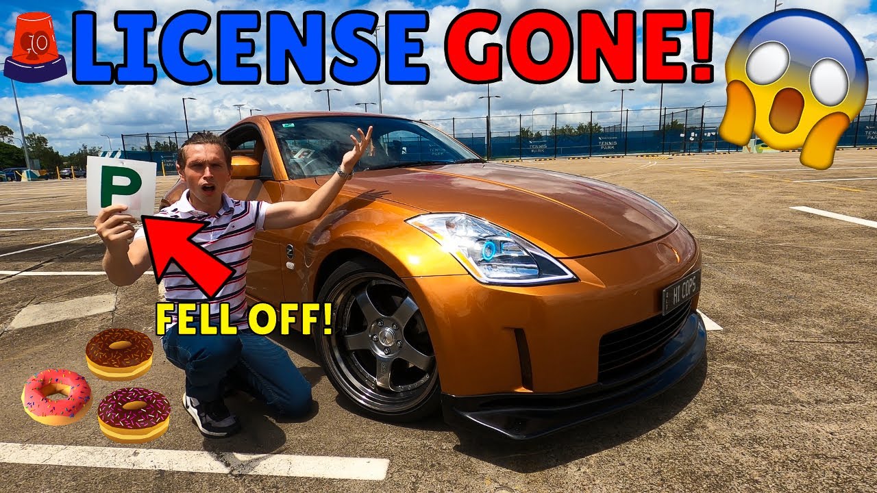 P Plater LOSES LICENSE Because P Plate FALLS OFF VLOG 2 Nissan p-plater-loses-license-because-p-plate-falls-off-vlog-2-nissan