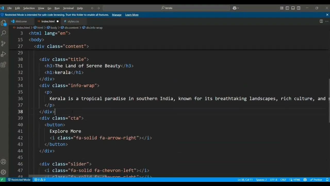 Creating A Simple Parallax Website Using HTML and CSS | Free Source Code| - YouTube