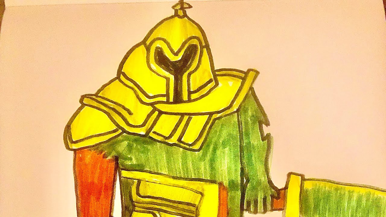 Trying to draw Fume Knight from Dark Souls 2 - YouTube