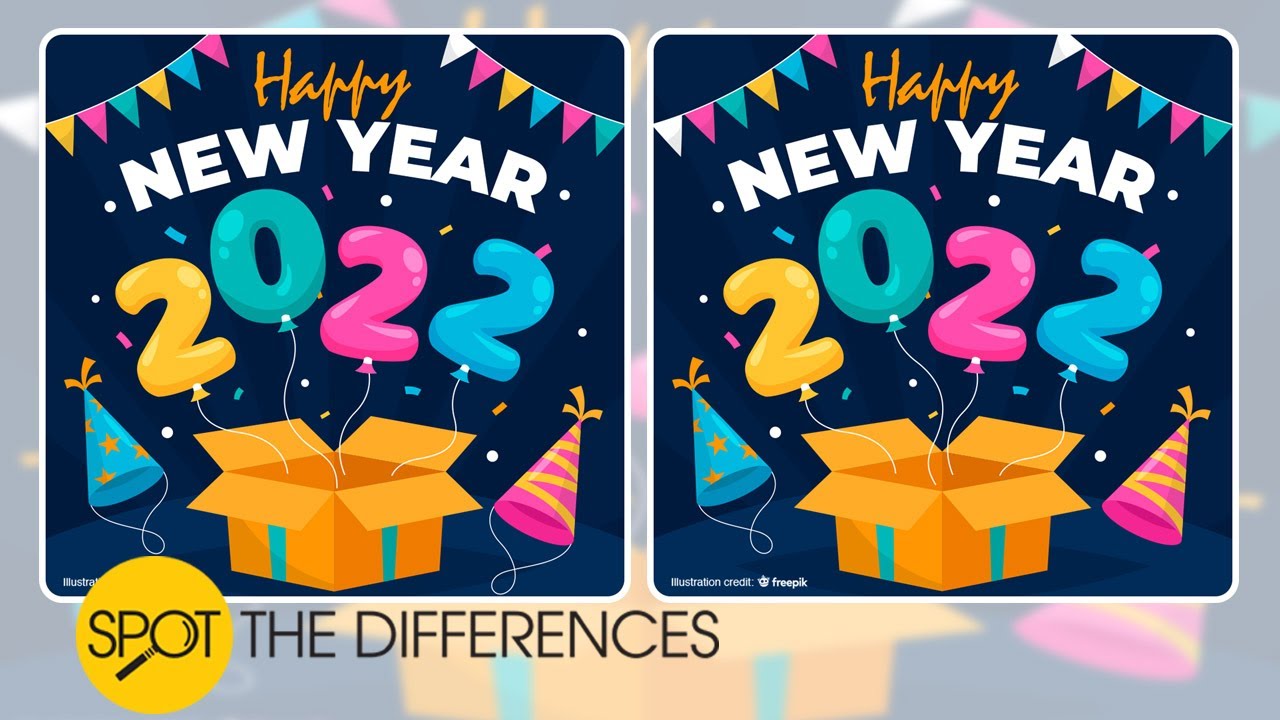 EP23 Spot the Differences New Year Puzzle - YouTube