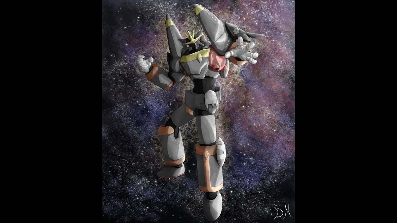 Gunbuster Time-Lapse Digital Art Drawing - YouTube