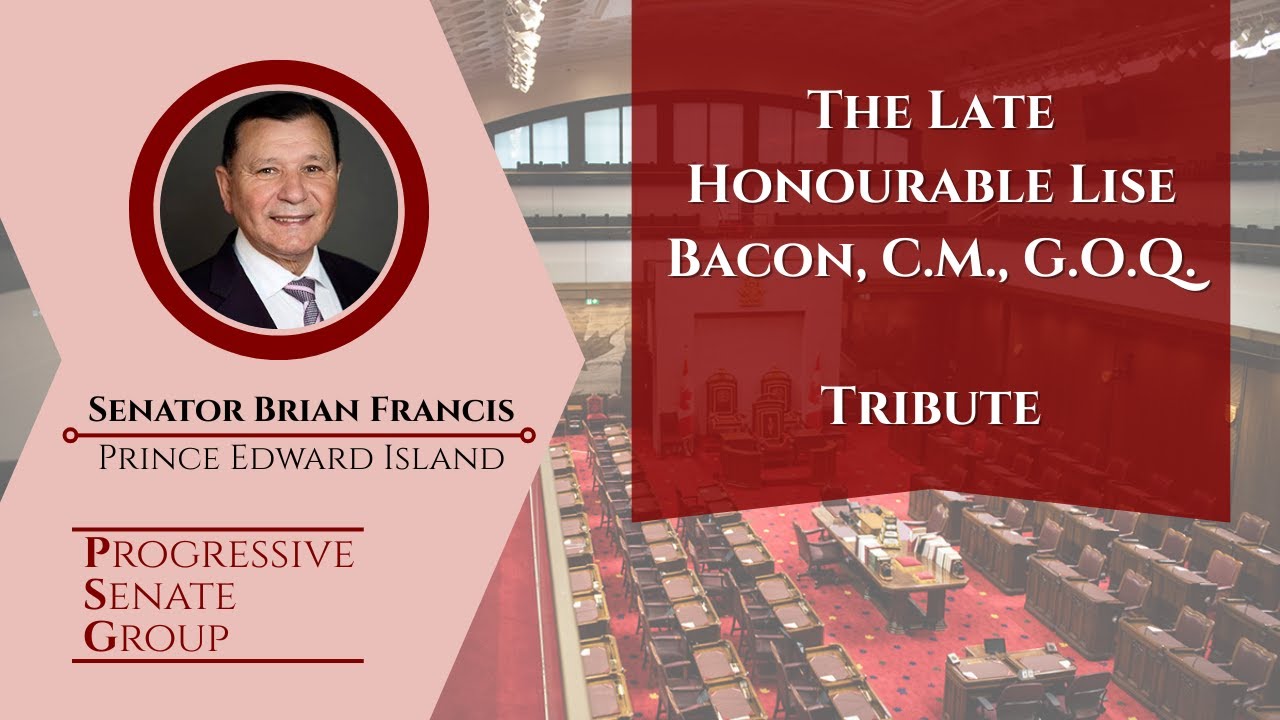 Senator Francis pays tribute to the late Honourable Lise Bacon ...