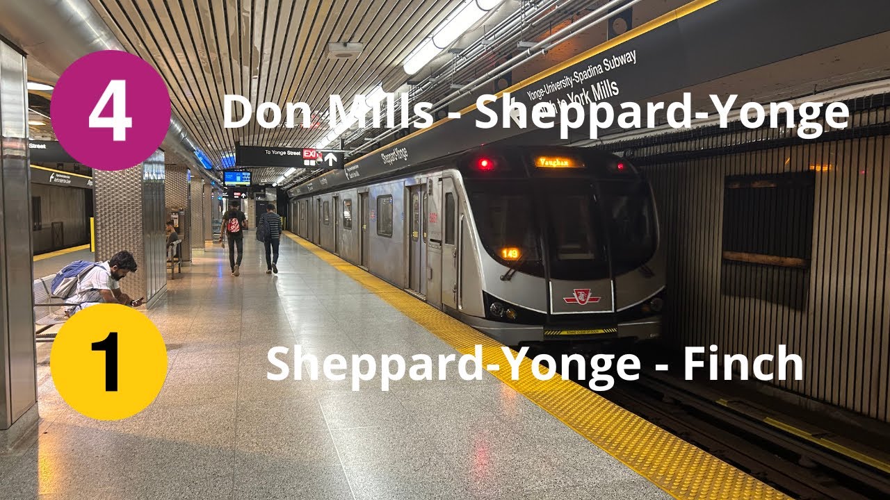 TTC Subway Ride: Don Mills Station to Finch Station via Sheppard-Yonge ...