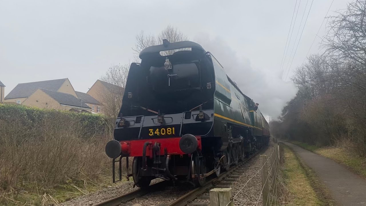 Day out with 92 Squadron (34081) at the Nene Valley Railway (BONUS ...