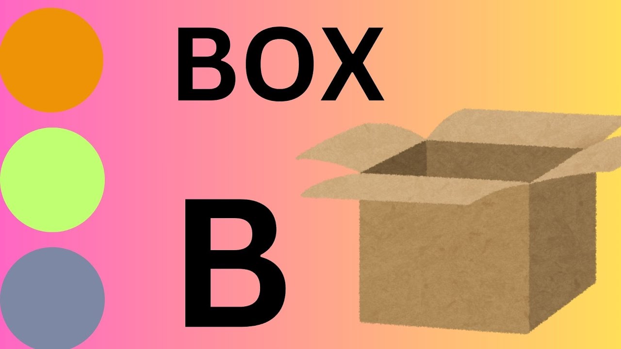B for box. ABC carton for kids. - YouTube