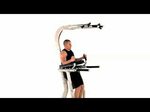 Roman Chair Knee Raise - YouTube