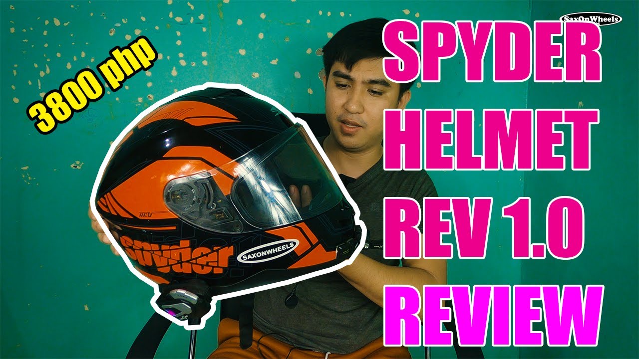 Spyder Rev Helmet Full Review - Saxonwheels Motovlog - YouTube