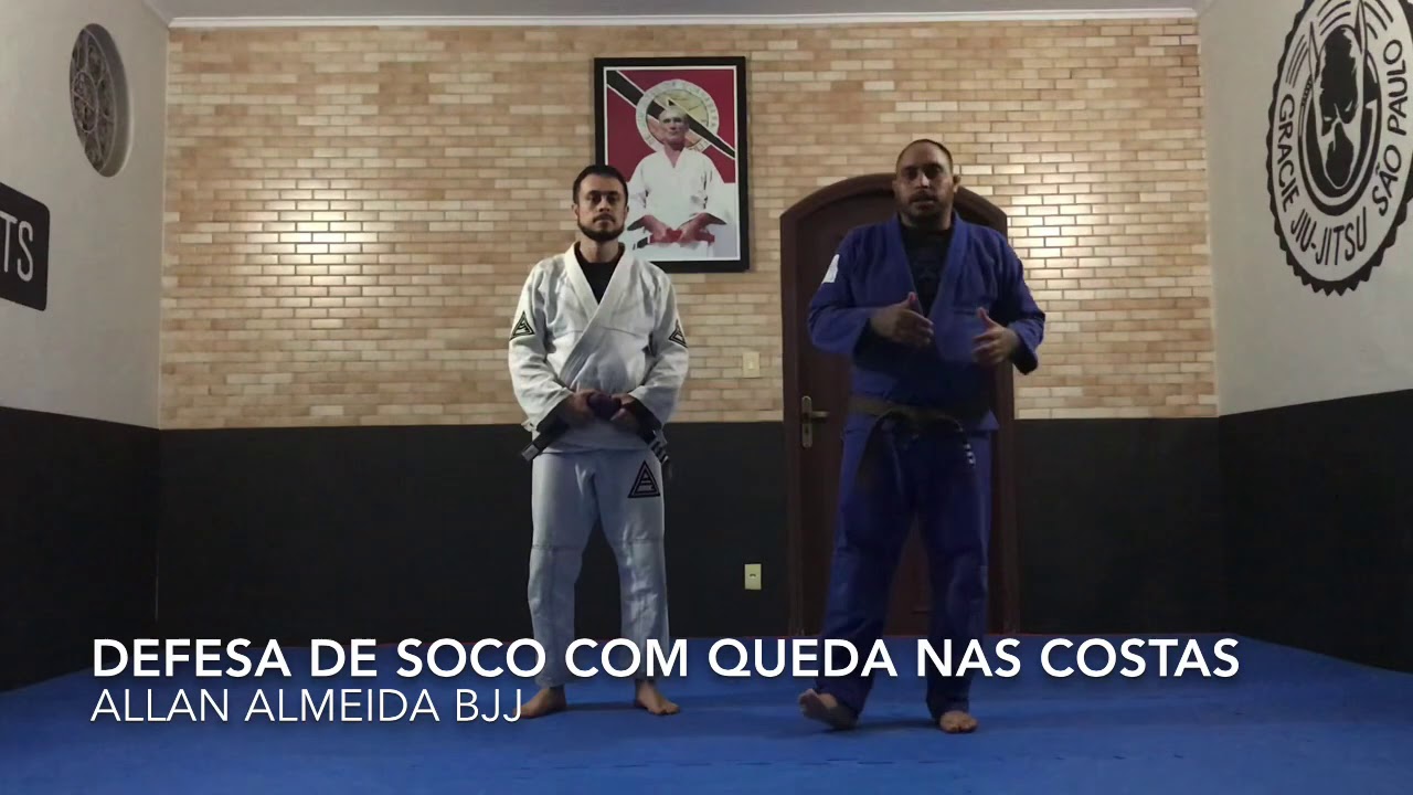 Defesa de soco com queda nas costas Allan Almeida Bjj - YouTube