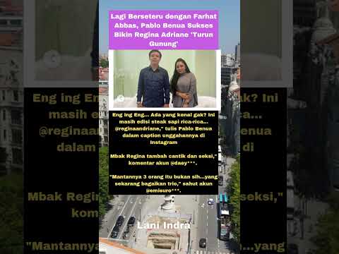 Lagi Berseteru dengan Farhat Abbas, Pablo Benua Bikin Regina Adriane 'Turun Gunung' #farhatabbas