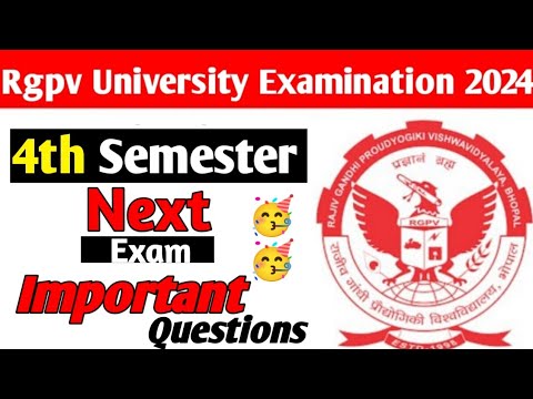 Rgpv 4th semester important questions 🥳// Rgpv exam 2024 - YouTube