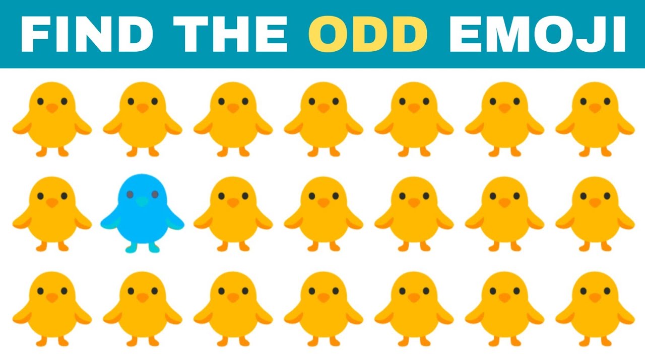 Find The Odd Emoji Out | Decode the Emoji Enigma: Odd One Out Edition ...