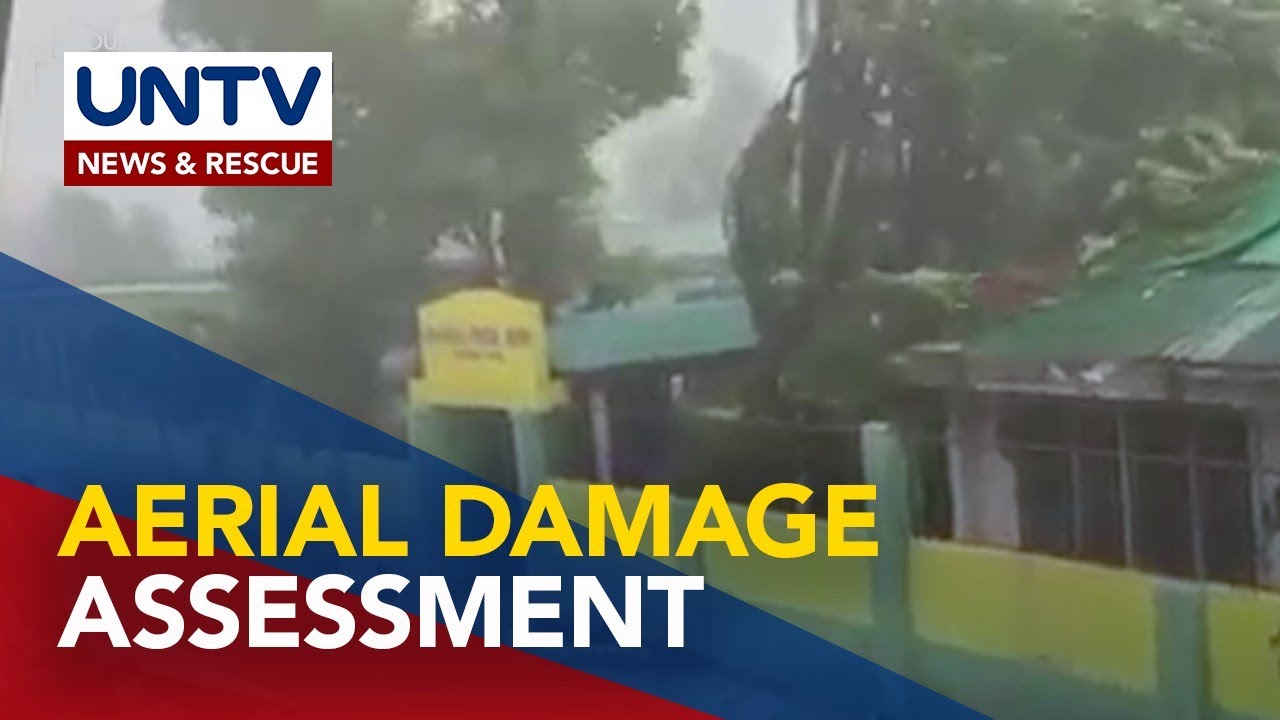 Aerial damage assessment, isasagawa sa typhoon-affected areas sa Quezon ...