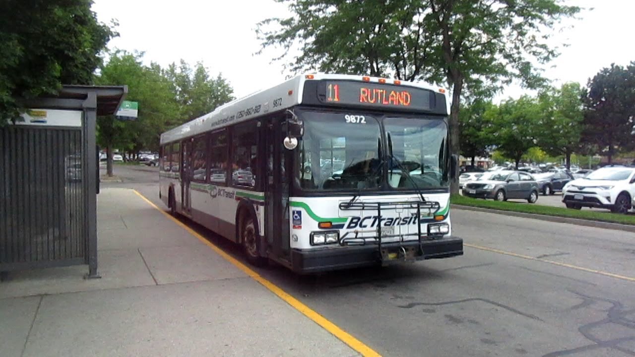 BC Transit (RDCO) 1998 New Flyer D40LF - 9872 - YouTube