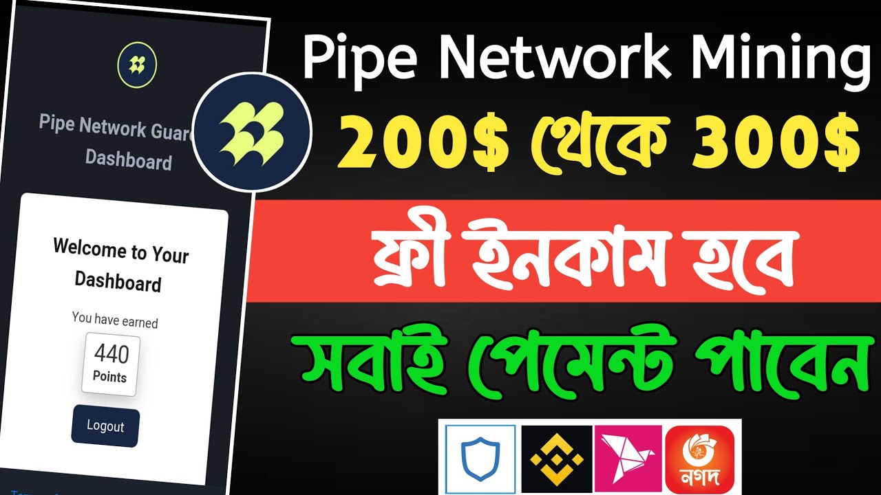100$ থেকে 200$ ফ্রী ইনকাম হবে | Pipe Network Node Mining Airdrop | Pipe Network Free Crypto ...