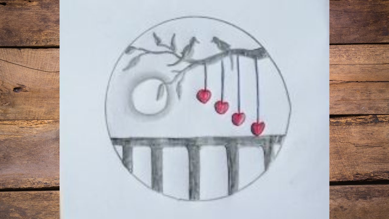 How to draw evening moon and hearts @GPdrawingacademy - YouTube