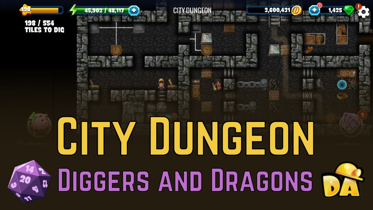 City Dungeon - #1 Diggers and Dragons - Diggy's Adventure - YouTube