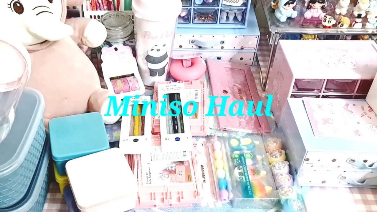 Shopping vlog | Miniso Store tour + Haul | Stationery | Toys | Sanrio ...