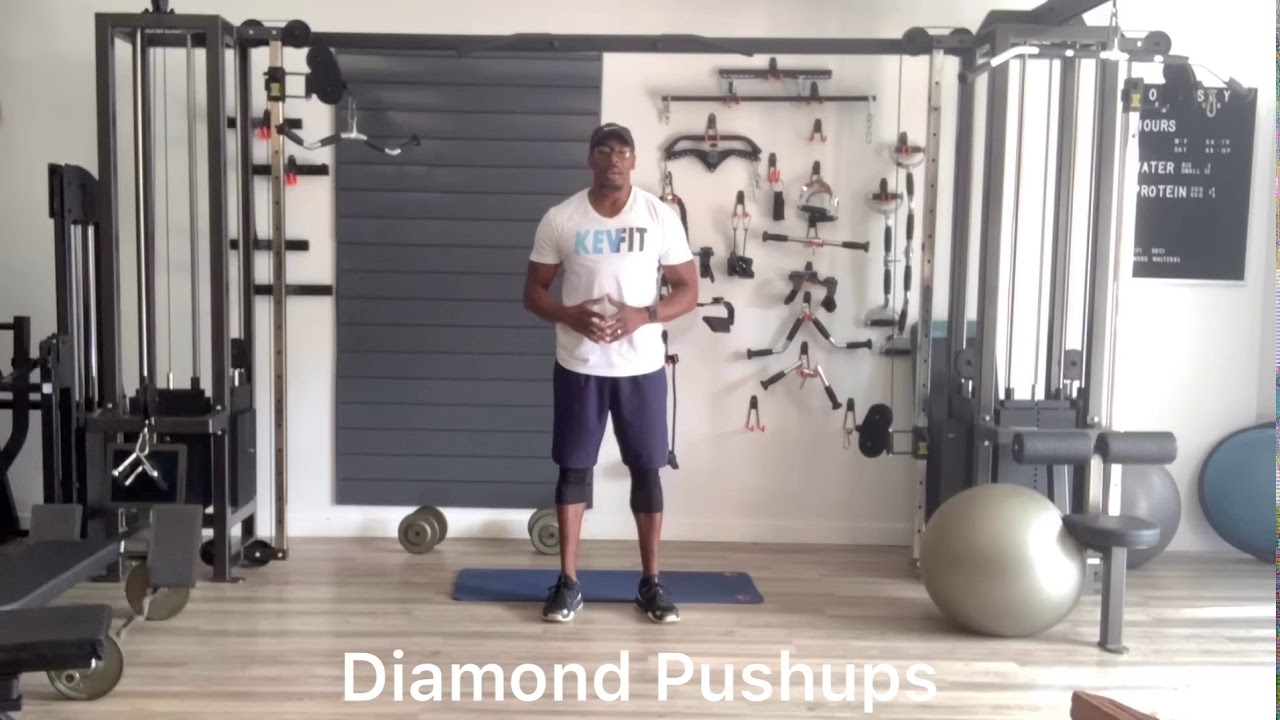 Diamond Push-up exercise - YouTube