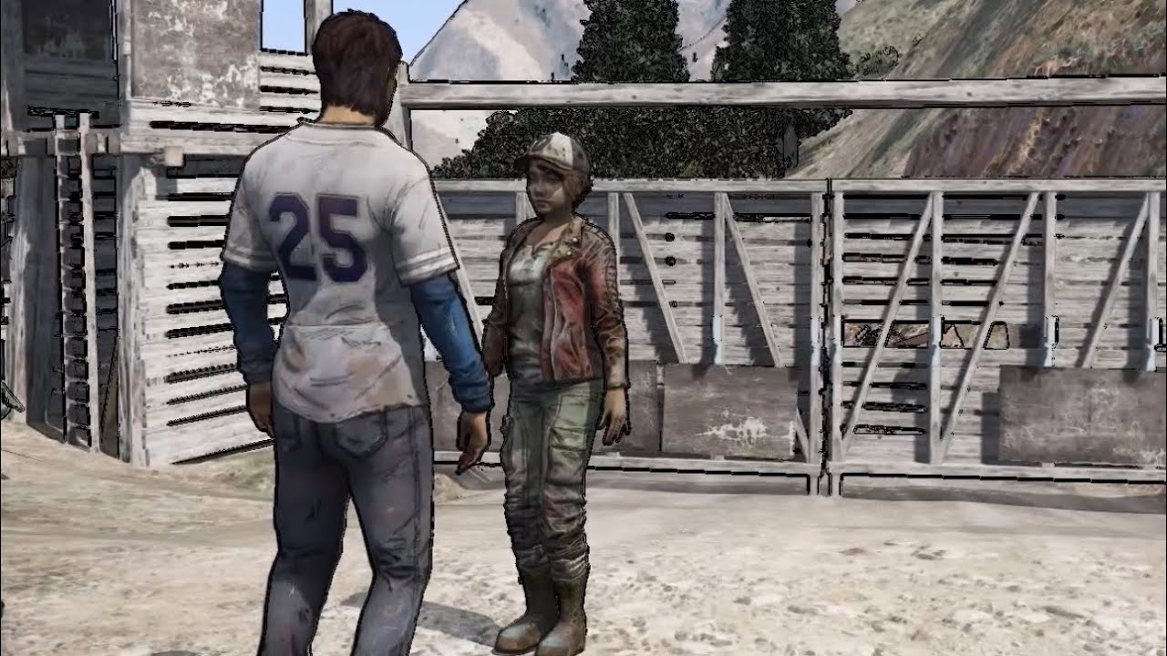 GTA 5 - TWD Rescuing AJ from the Ranch Reenactment - YouTube