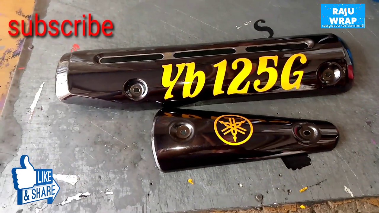 ybr 125g|||| wrap with light black transparent lamination ||modified ...