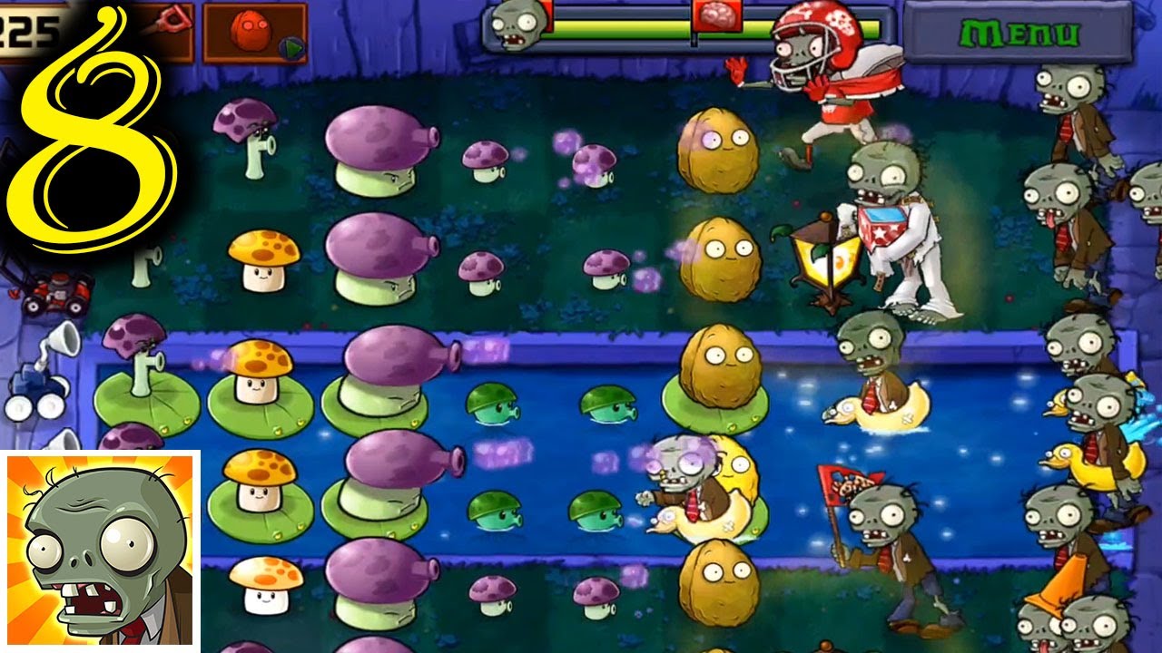 Plant Vs Zombies Gameplay Walkthrough - Part 8 ( Android / iOS ) - YouTube