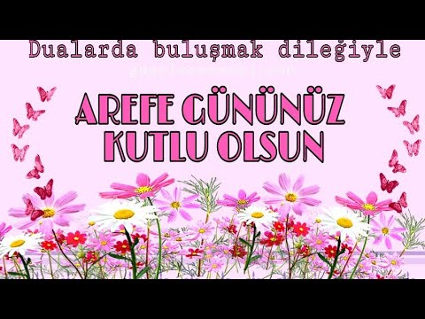 Arefe Günü Mesajları 🌺