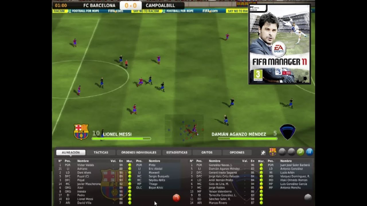 FIFA Manager 11 PC Gameplay - YouTube