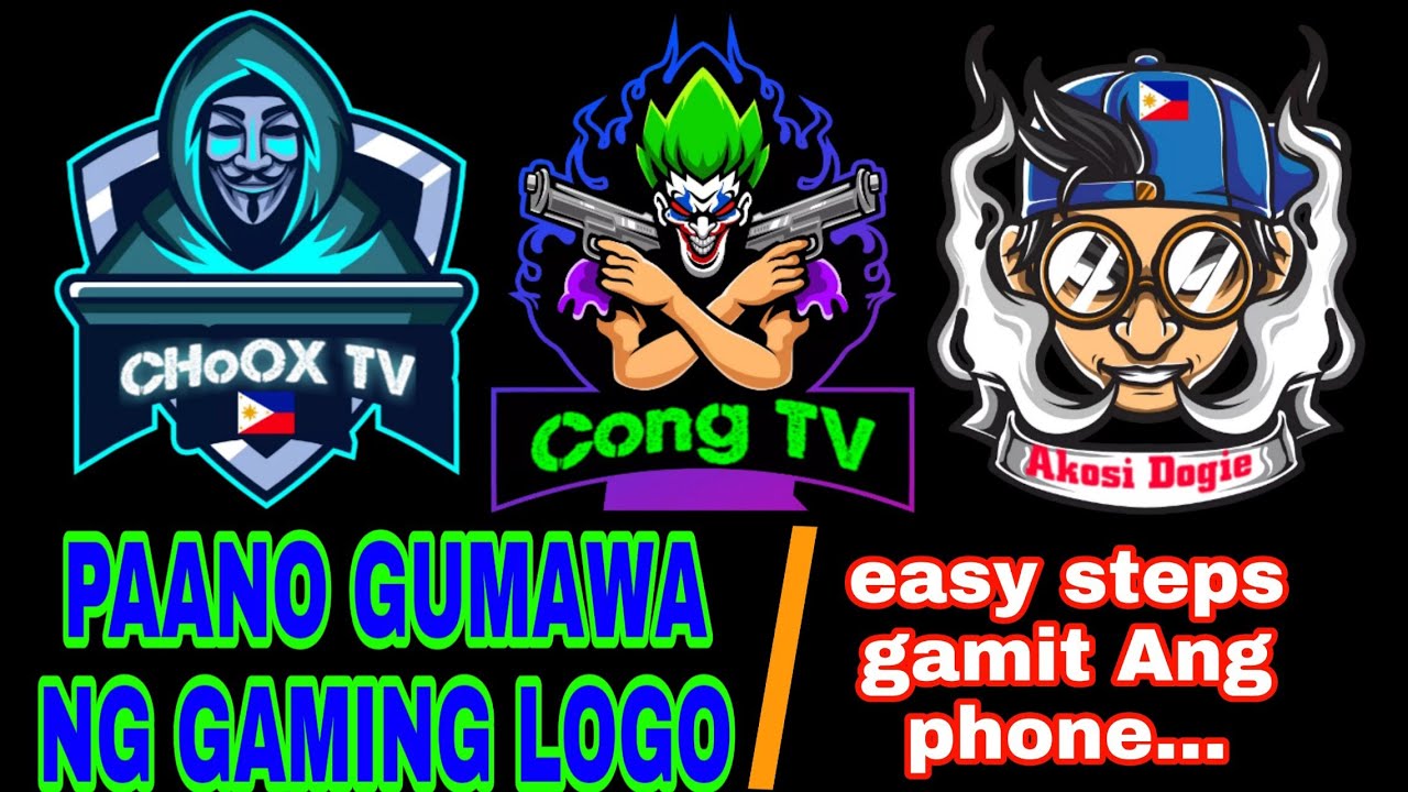 HOW TO MAKE GAMING LOGO/ TO ANDROID PHONE/PAANO GUMAWA NG GAMING LOGO ...