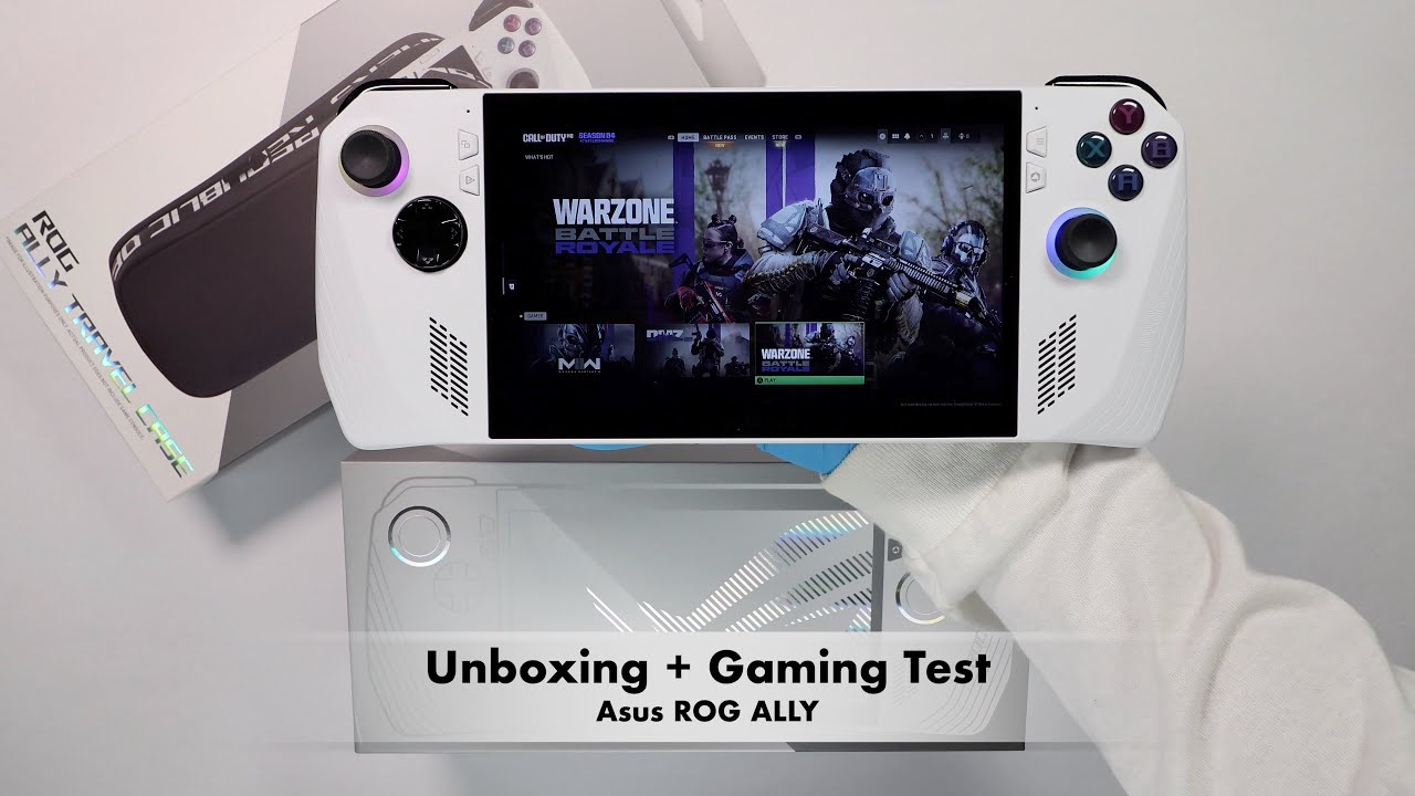 ASUS ROG Ally Full Unboxing + Gaming Test - YouTube