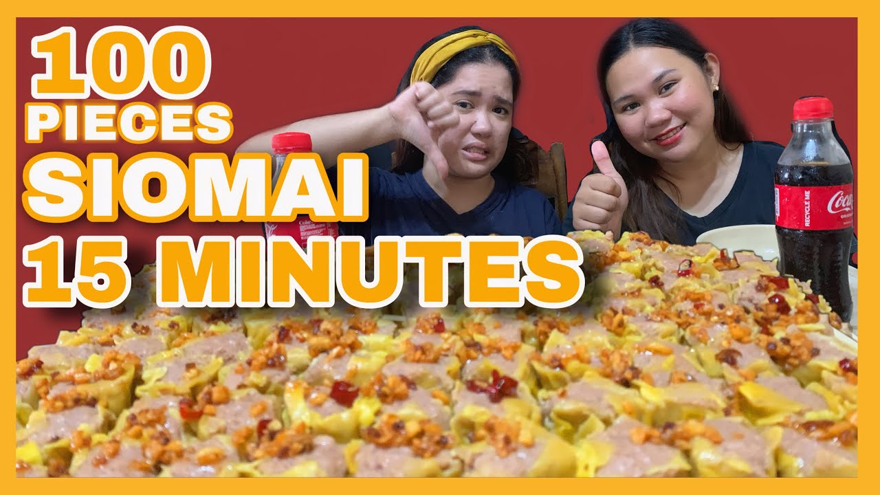 100 Pieces Pork Siomai Challenge Frabelle Siomai Pinoy Mukbang