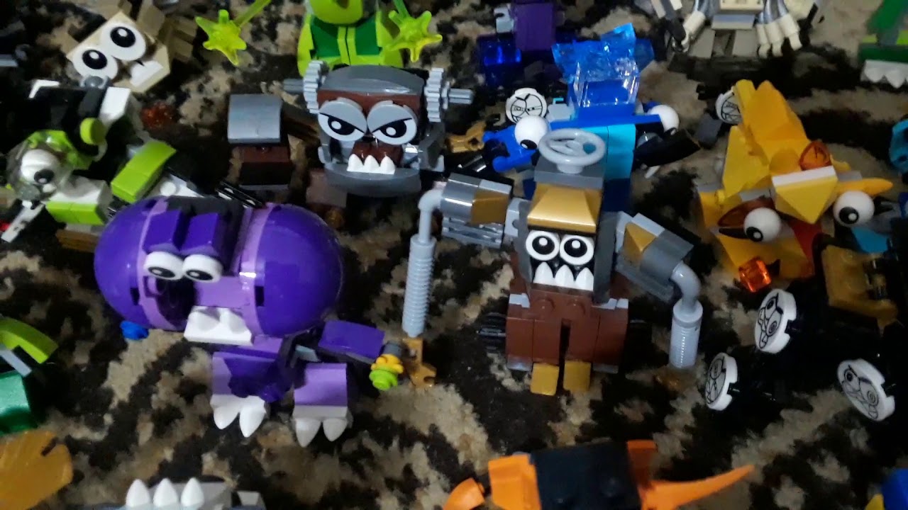 My mixels collection series 1-9 (mixels 5 year anniversary) - YouTube