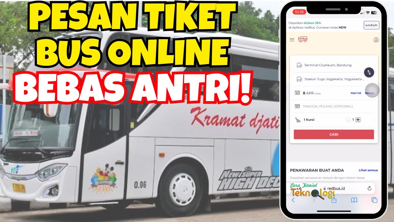 Cara Pesan Tiket Bus Online Bebas Antri Tanpa Ribet - Tutorial Pesan ...