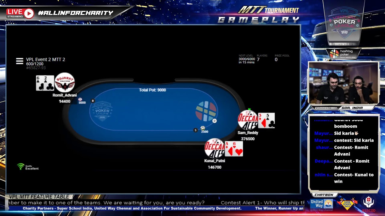Multi Table Tournament, Virtual Poker League 2020, STREAMING LIVE |JOIN ...