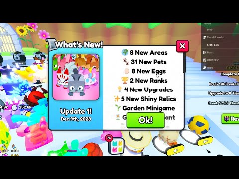 Pet Simulator 99 Update 1 New Areas, Eggs, Merchant, Obbys! So much ...